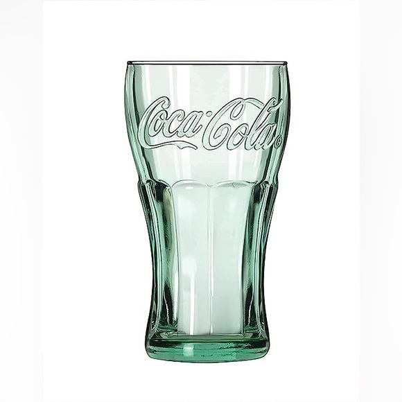 Coca Cola | Dining | Vtg Libbey Green 625 Oz Coca Cola Classic Logo ...